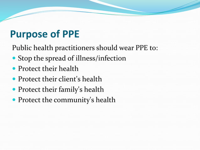 Personal Protective Equipment (PPE) | PPTX