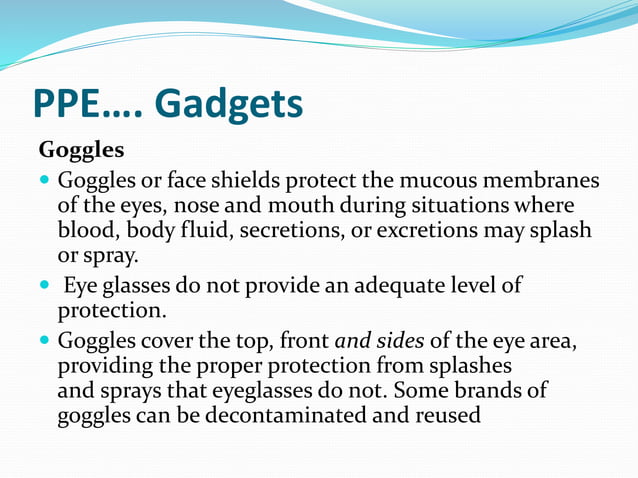 Personal Protective Equipment (PPE) | PPTX