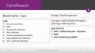 Summary of drugs used in pharmacy | PPTX | Pharmaceutical Drugs ...