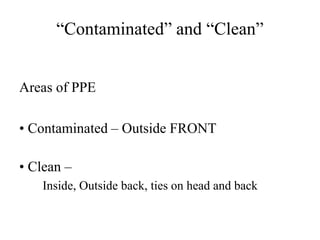 PERSONAL PROTECTIVE EQUIPMENT by Dr Ragya | PPTX | Women\'s Outerwear ...