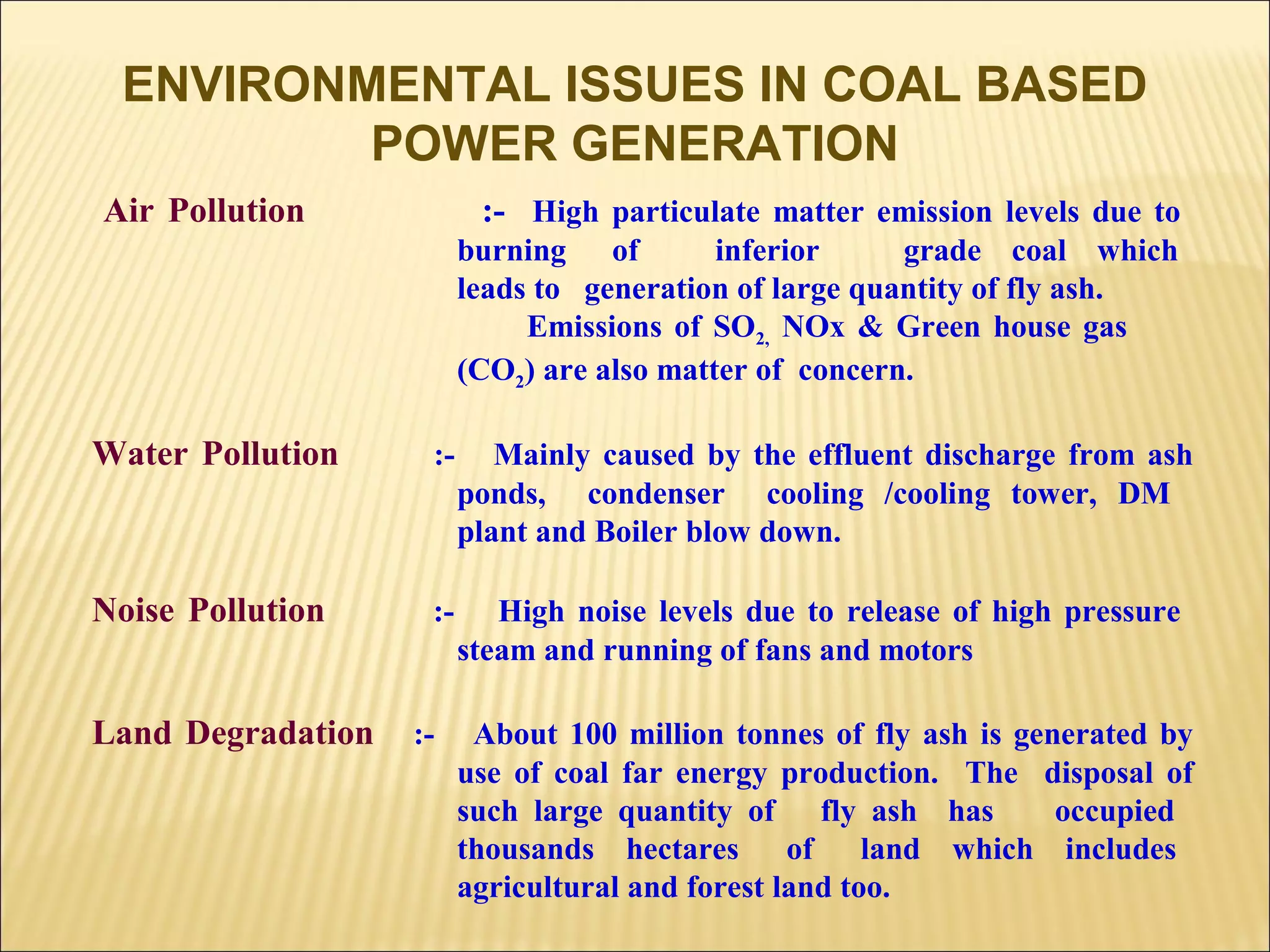 ENVIRONMENTAL IMPACT OF EMISSION OF POWER PLANTS | PPT