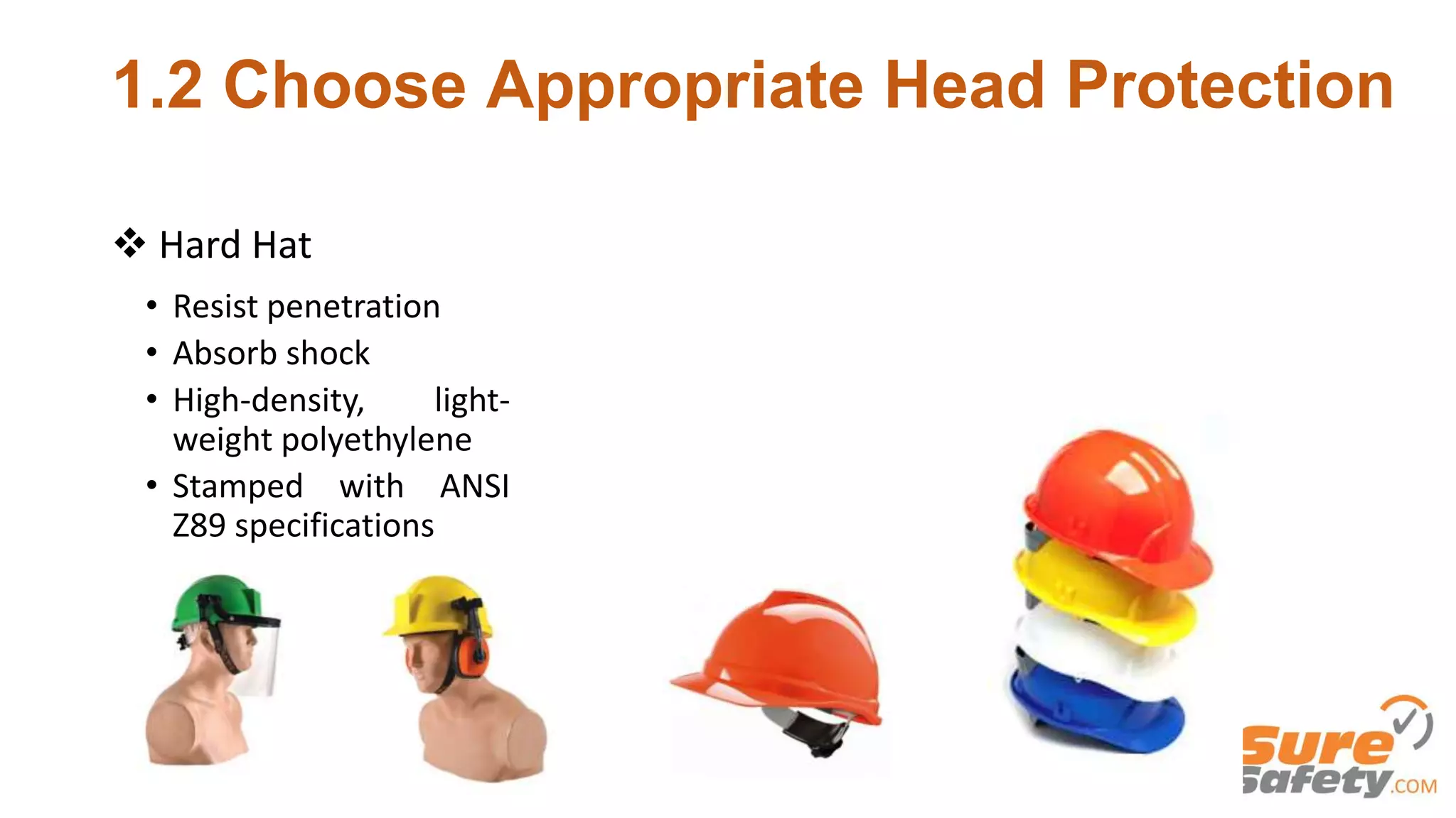 Safety At Work For Preventing Head Injuries by wearing helmets | PPTX