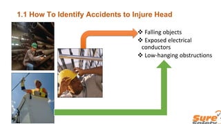 Safety At Work For Preventing Head Injuries by wearing helmets | PPT
