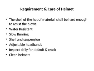 Personal Protective Equipment in Construction Sector | PPT