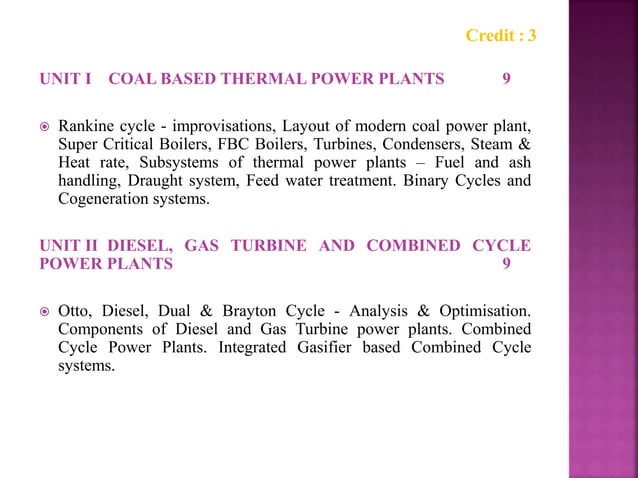 Ppe unit 1 - part 1 - Steam power plant | PPTX | Power and Energy ...
