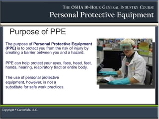 Safe use of Personal Protective Equipment | PPT