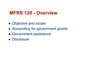 PPE2 Government Grants Financial Accounting Report 2 | PDF