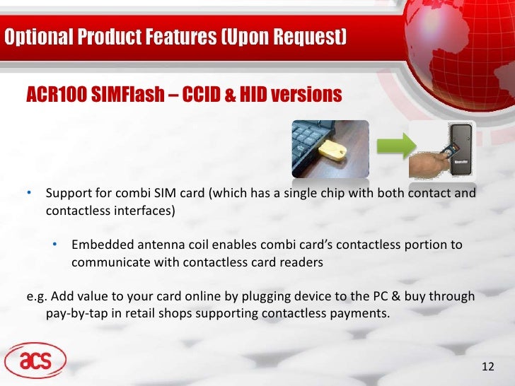 ACR100 product presentation by Advanced Card Systems Ltd.
