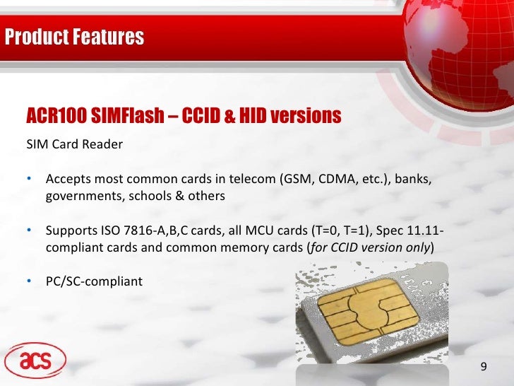 ACR100 product presentation by Advanced Card Systems Ltd.