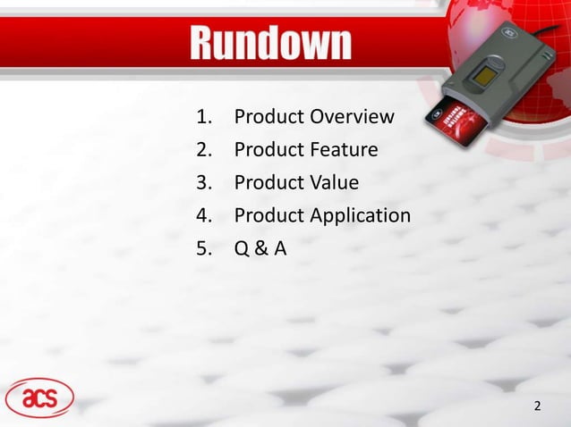 AET63 product presentation by Advanced Card Systems Ltd. | PPT