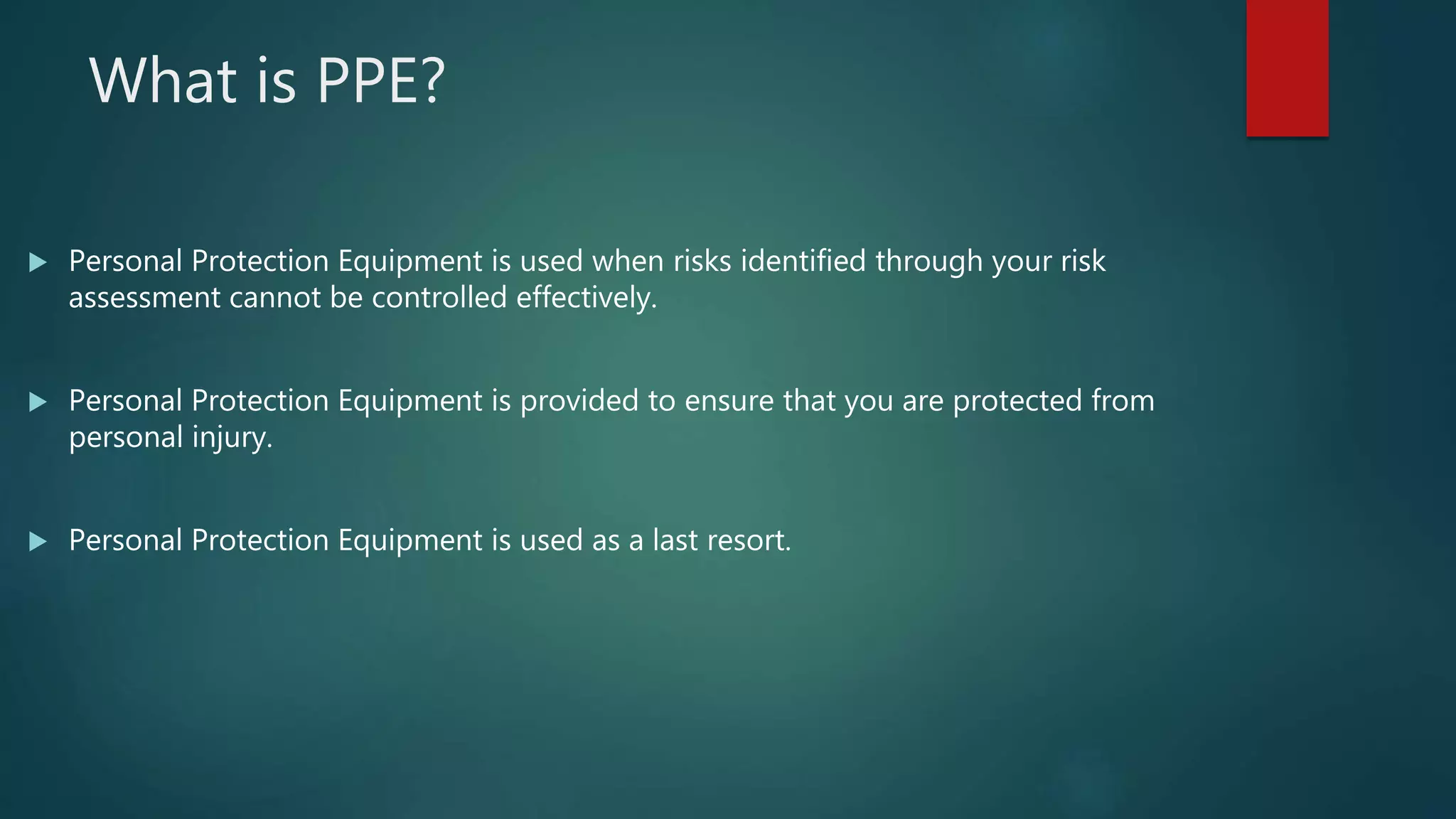 PPE Awareness training | PPTX