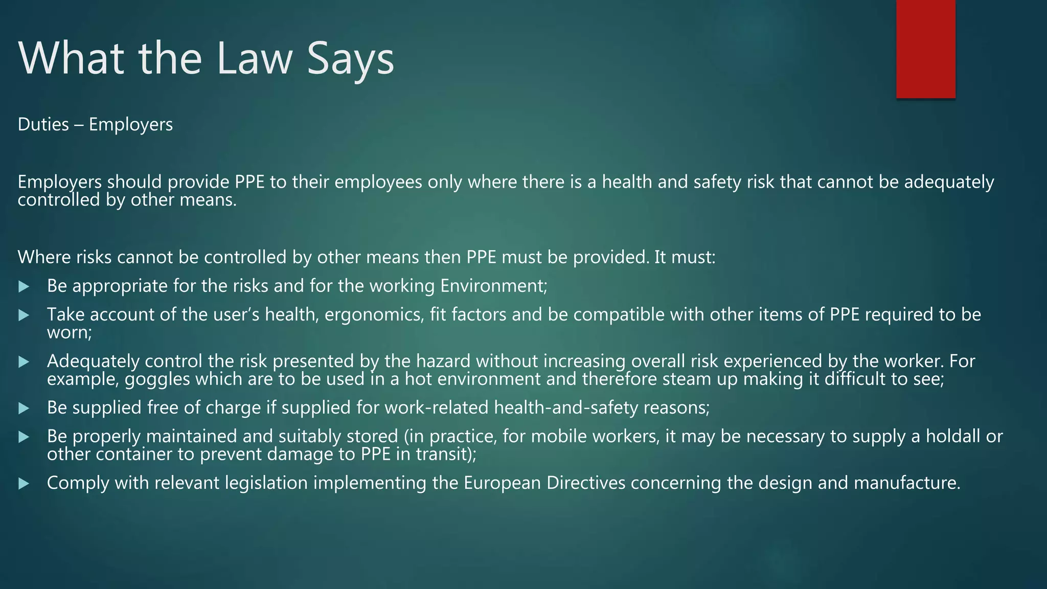 PPE Awareness training | PPTX