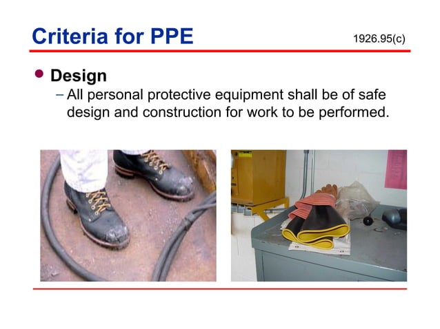 Ppe construction | PPT | Eye and Vision Conditions | Diseases and ...