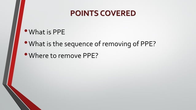 HOW TO SAFELY REMOVE PERSONAL PROTECTIVE EQUIPMENT (PPE) | PDF