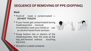 HOW TO SAFELY REMOVE PERSONAL PROTECTIVE EQUIPMENT (PPE) | PDF