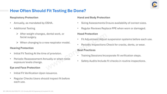PPE Fit Testing: How Often Should You Do It? | PPT