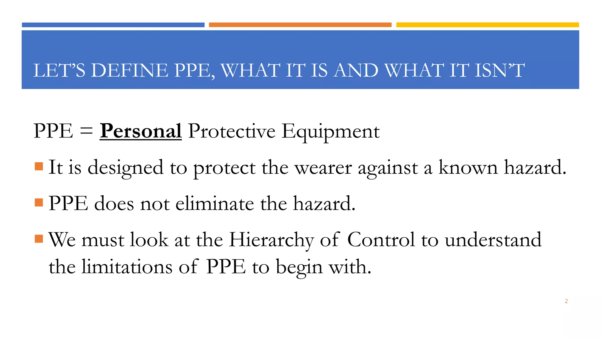 Personal Protective Equip | PPTX