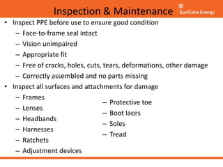 HHO - PPE, Respiratory Protection, & Hearing Conservation | PPT