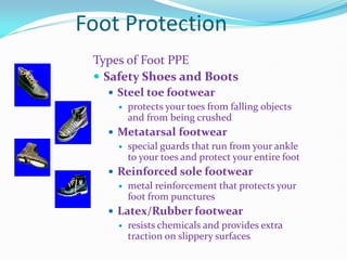 PPE (Personal ) & Its Importance in safety work | PDF