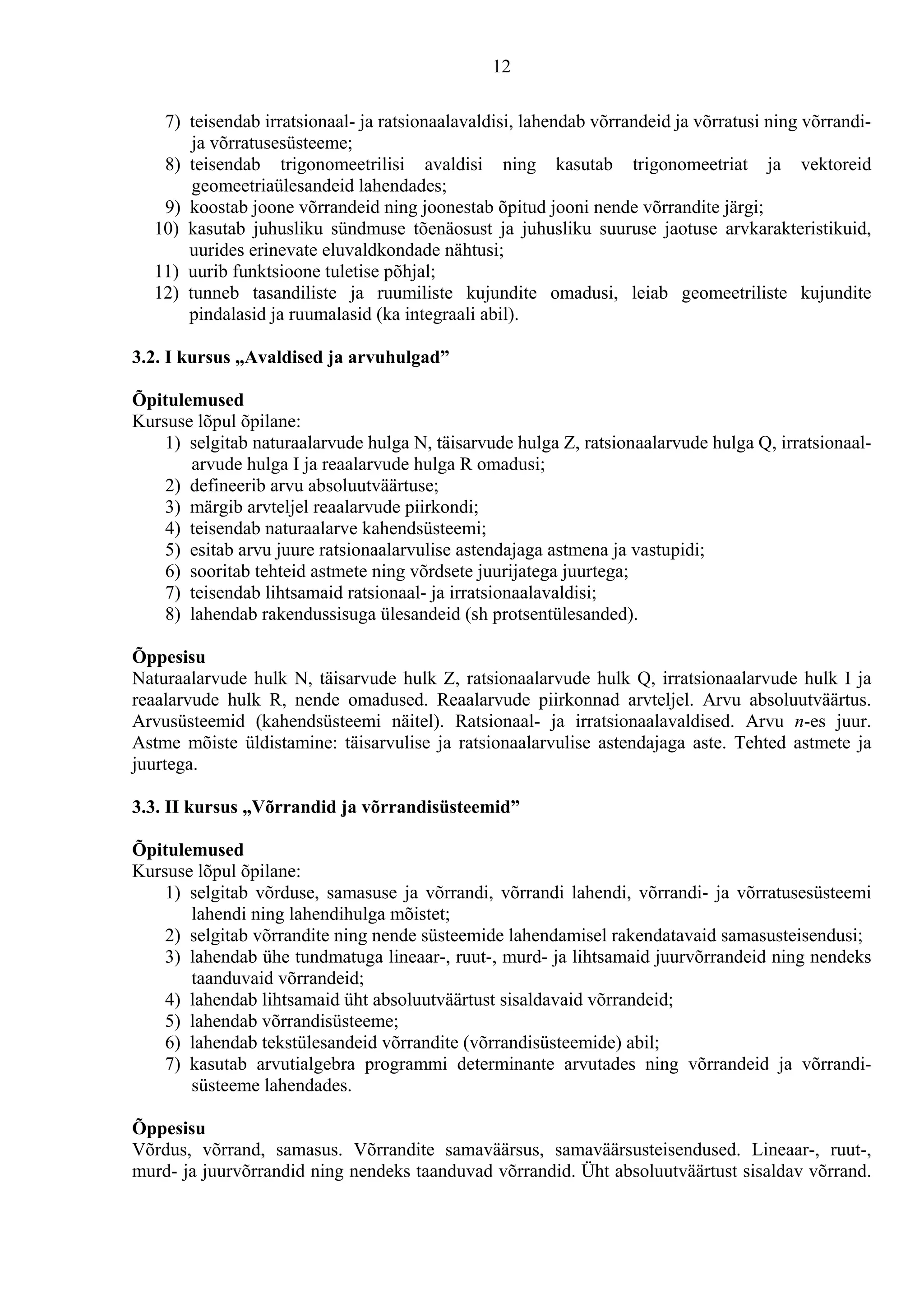 õPpekava stereomeetria | PDF