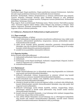 õPpekava stereomeetria | PDF