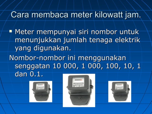 BAB 2 PETA PEMIKIRAN -METER KILOWATT JAM | PPT
