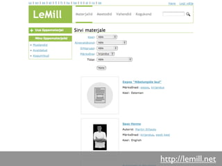 Õppematerjalide koostamine LeMill keskkonnas | PDF