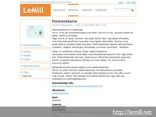 Õppematerjalide koostamine LeMill keskkonnas | PDF