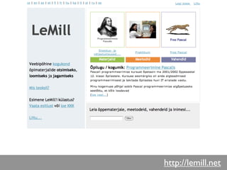 Õppematerjalide koostamine LeMill keskkonnas | PDF