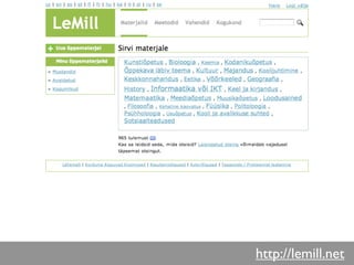 Õppematerjalide koostamine LeMill keskkonnas | PDF
