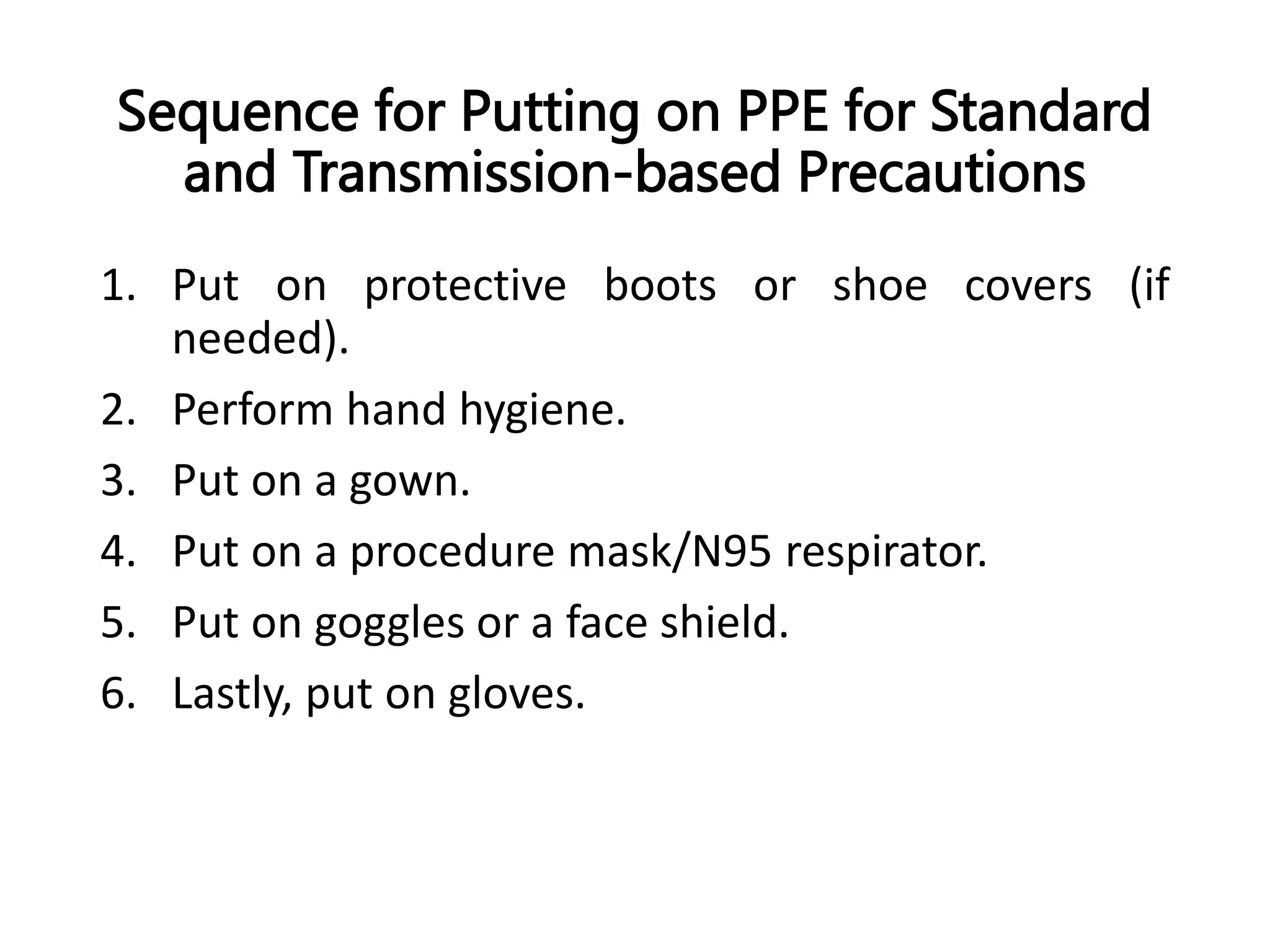 Fundamentals of Nursing: Personal Protective Equipment's | PPTX