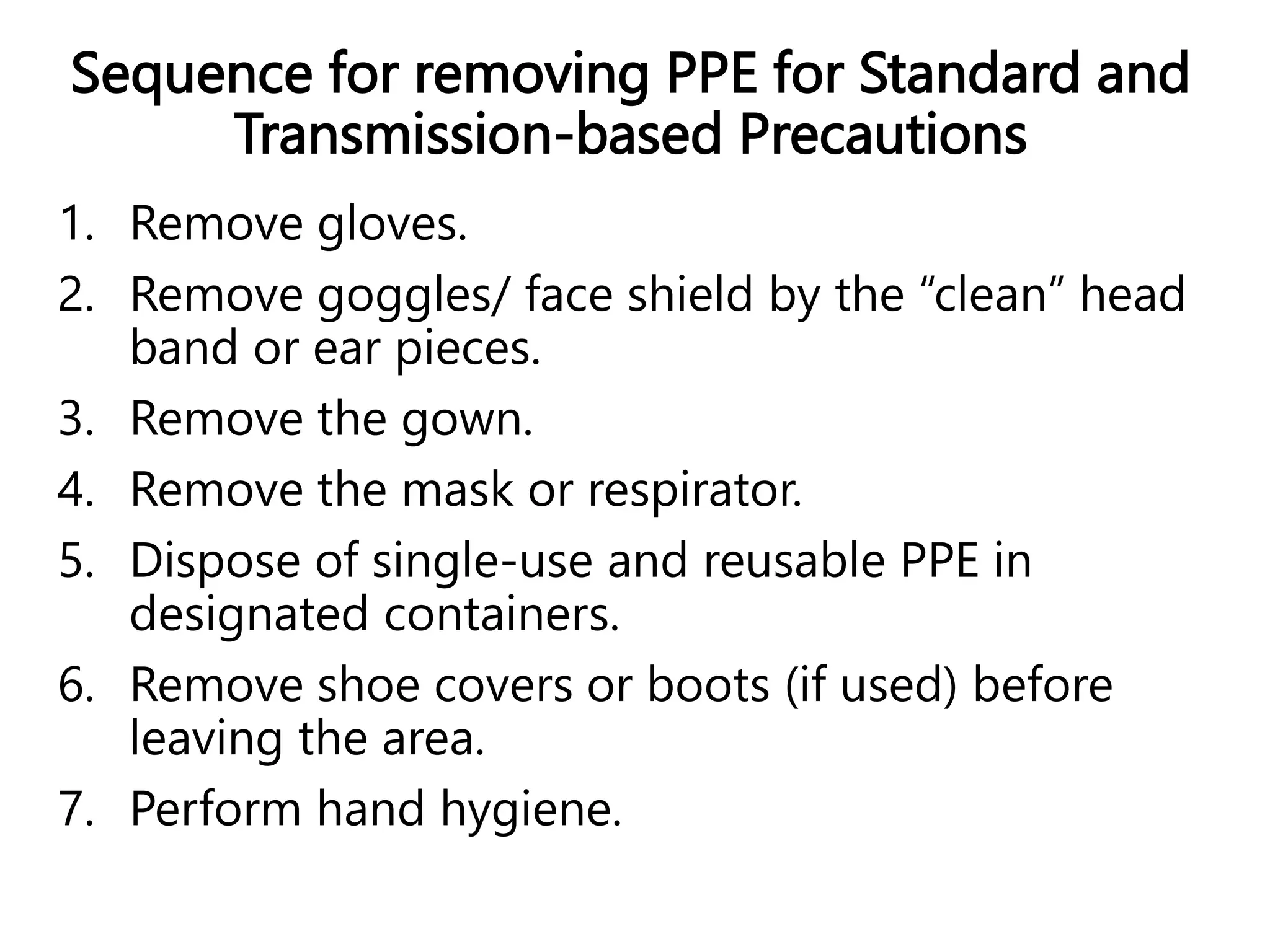 Fundamentals of Nursing: Personal Protective Equipment's | PPTX