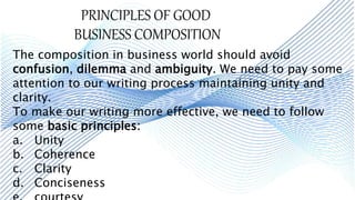 Rules of good writing in business world. power point presentation. | PPTX