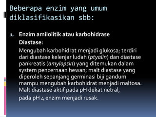 Pp enzim dan protein lain | PPT