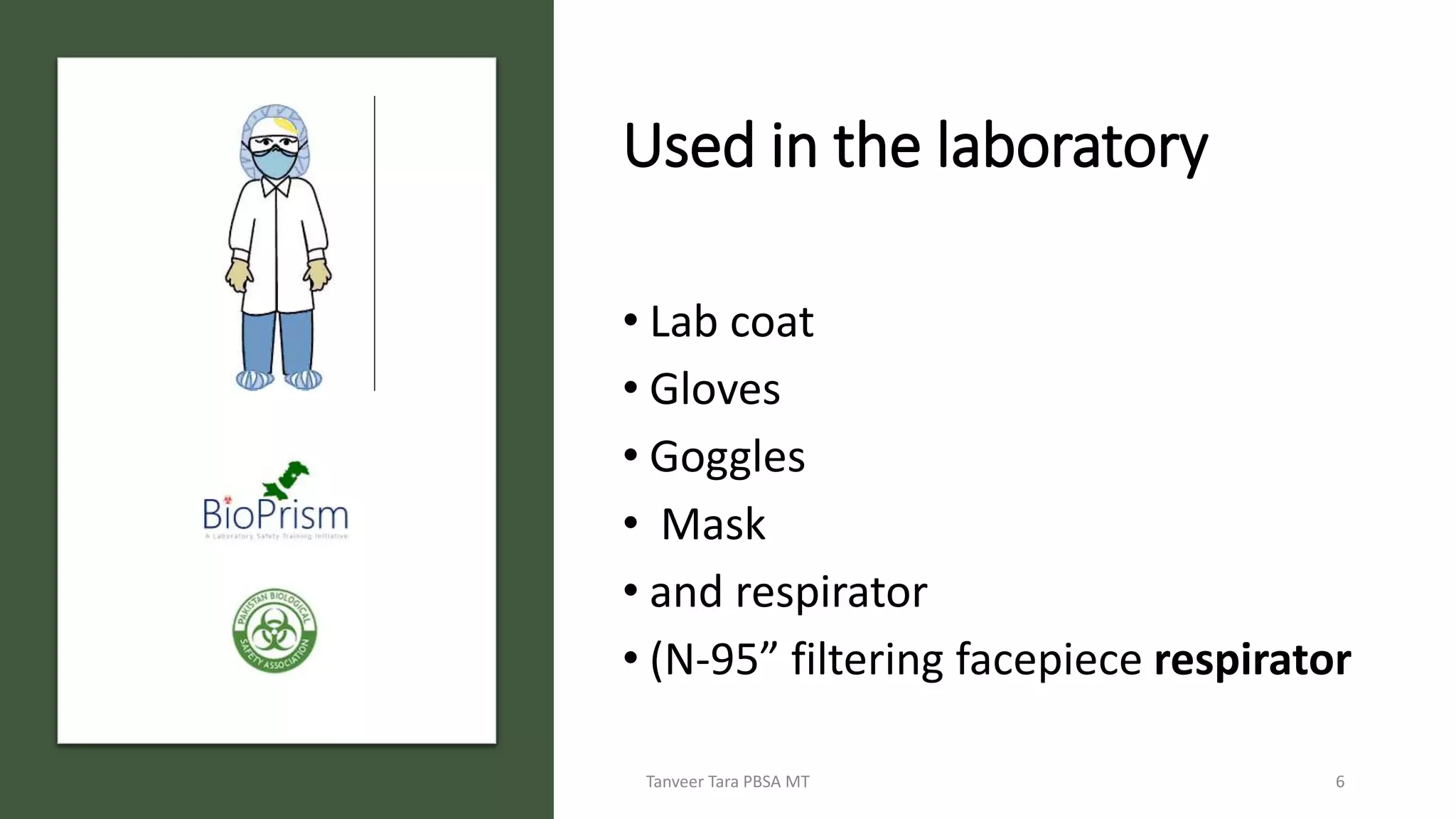 Personal Protective Equipement in Clinical Lab | PPTX