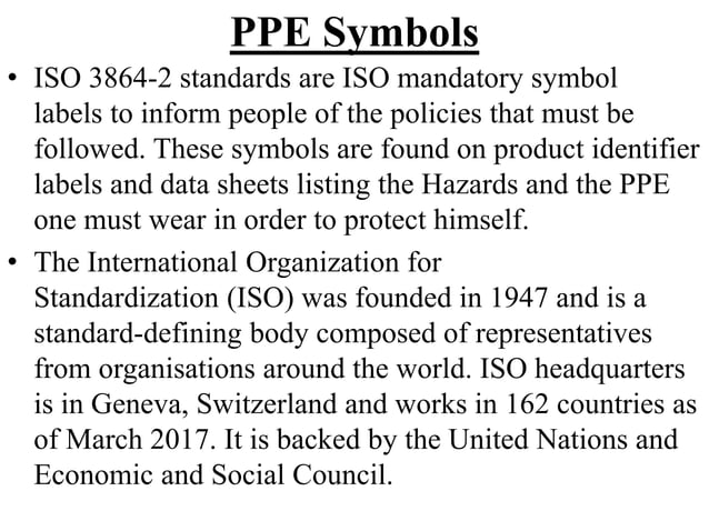 Ppe pictograms.. | PPT