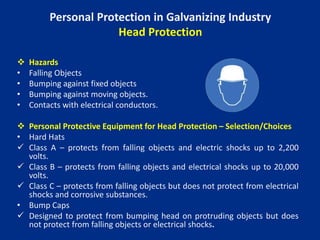 Personal Protection in Galvanizing Industry | PPTX
