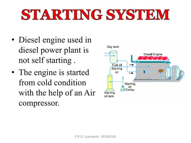 DIESEL ENGINE POWER PLANT | PPTX | Science