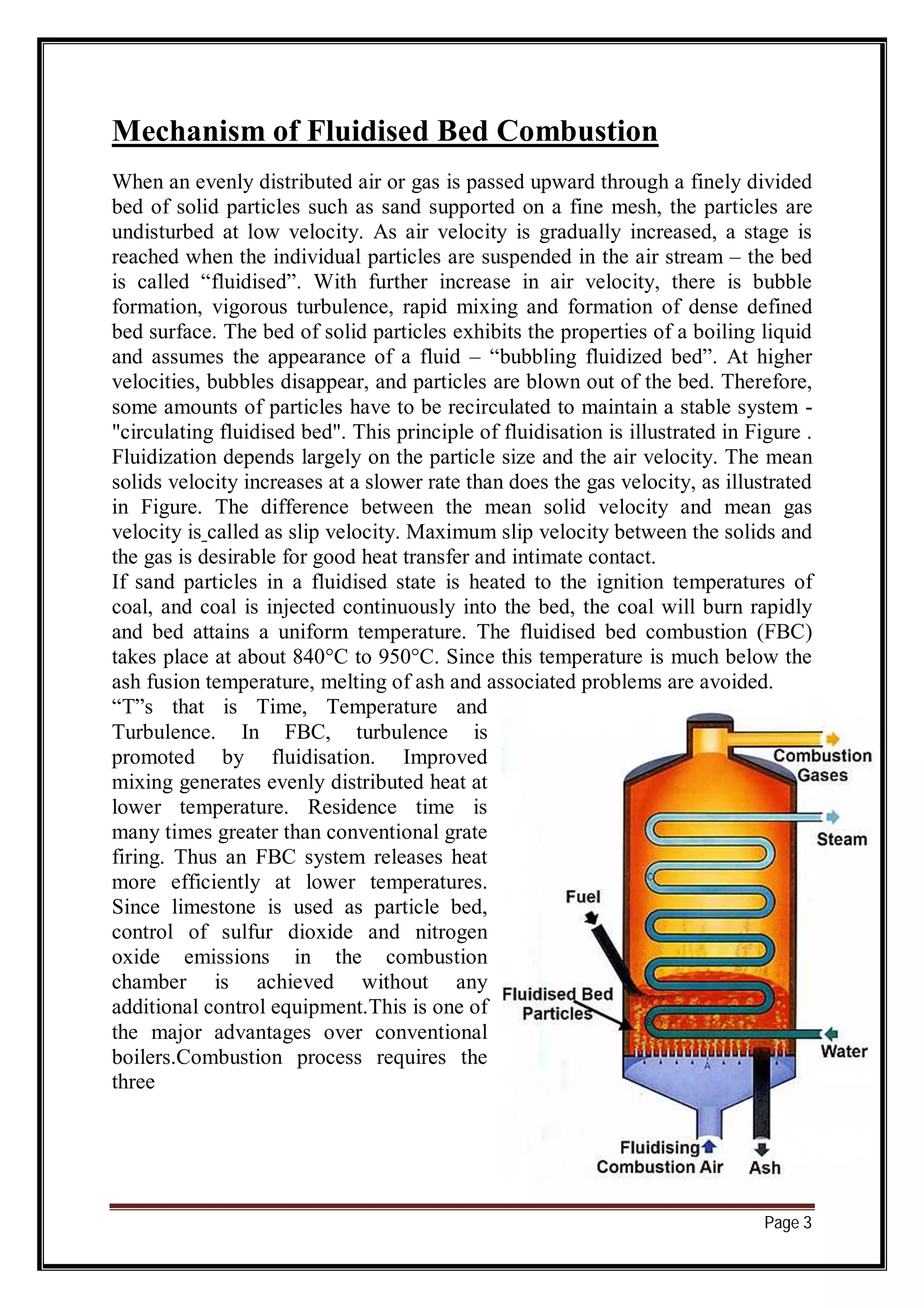 PRESSURIZED FLUIDIZED BED COMBUSTION BOILER | PDF