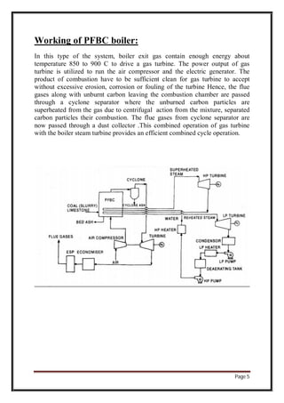 PRESSURIZED FLUIDIZED BED COMBUSTION BOILER | PDF