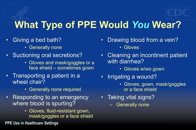 presentation Personal Protective Equipment (PPE).ppt | First Aid | Injuries