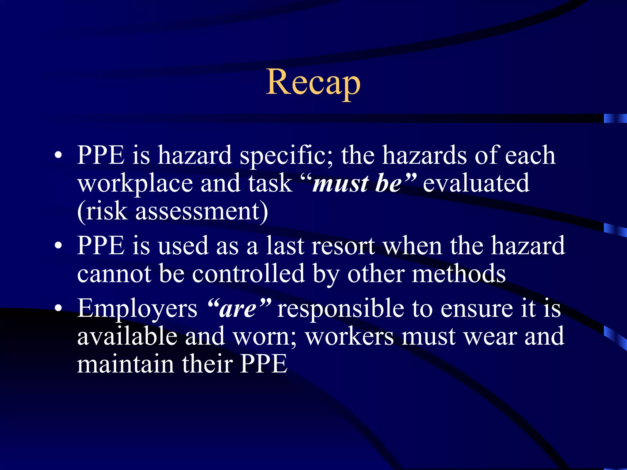 Ppe Training | PPT
