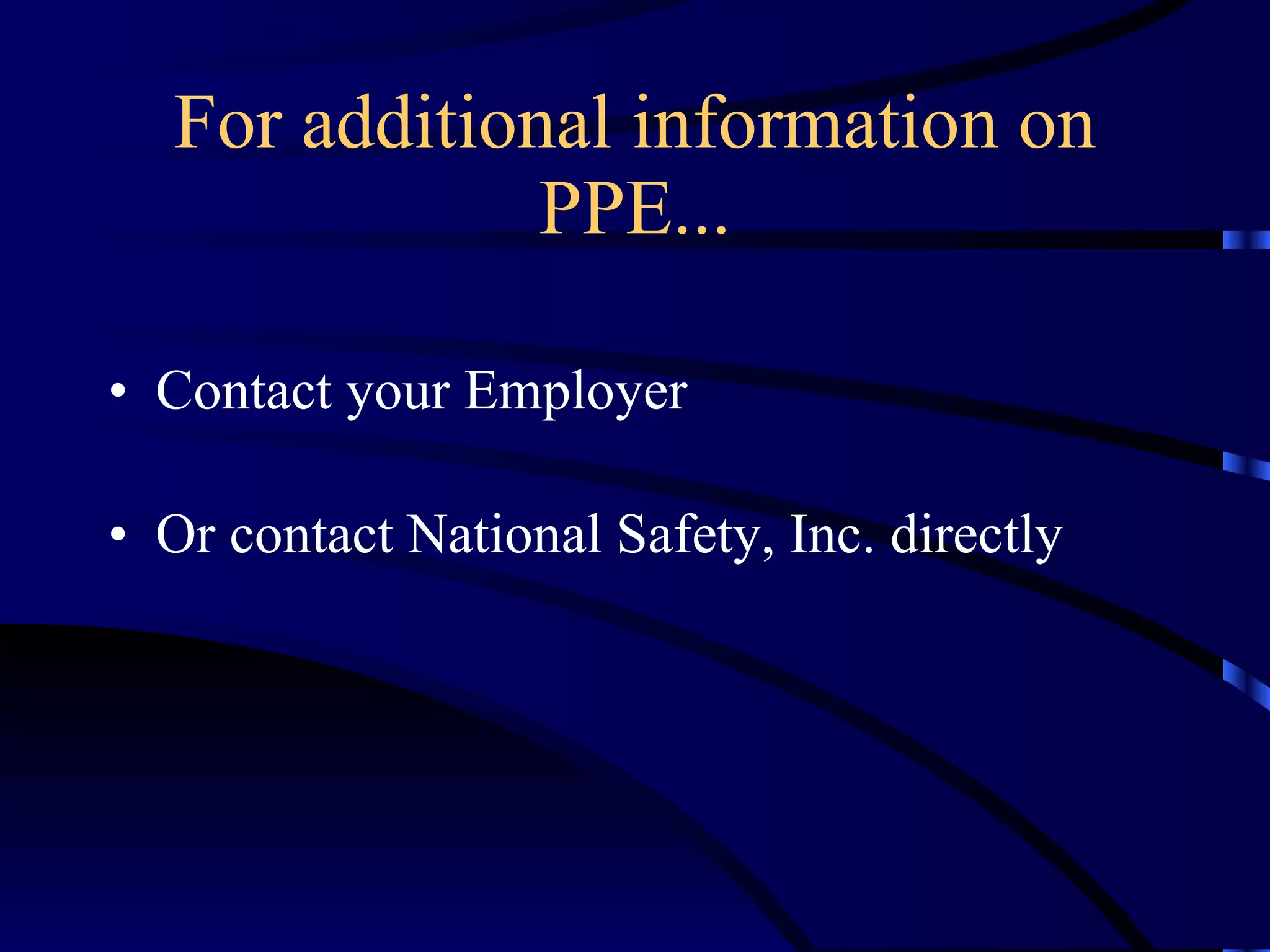 Ppe Training | PPT