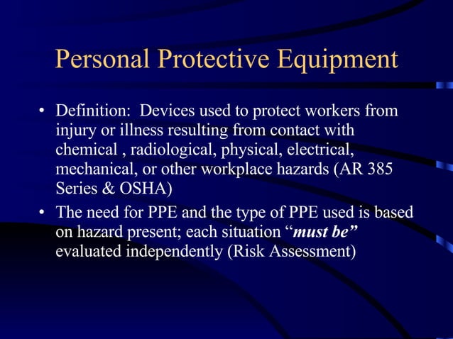 Ppe Training | PPT