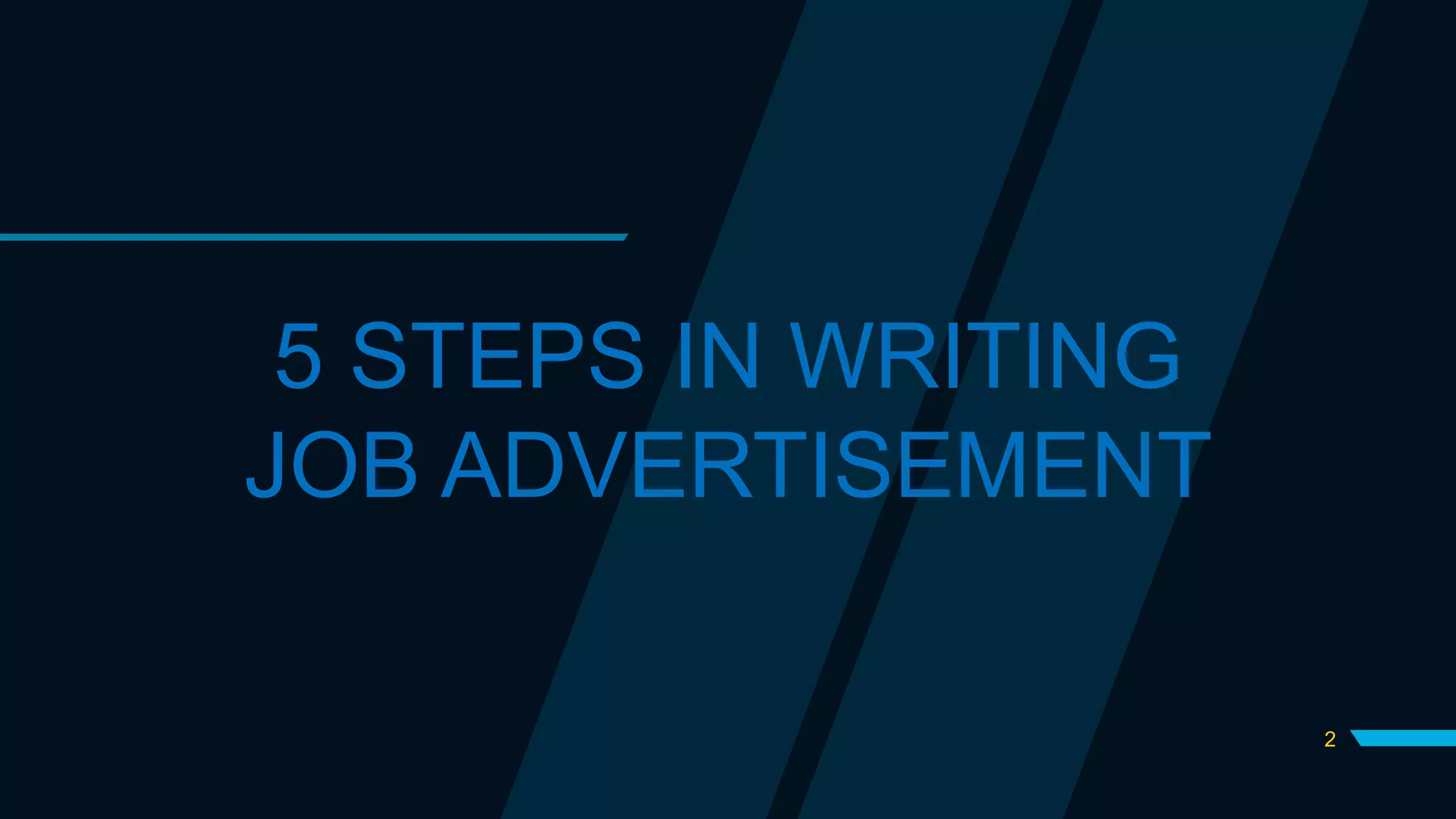 5 Step to Write Job Ad | PPT