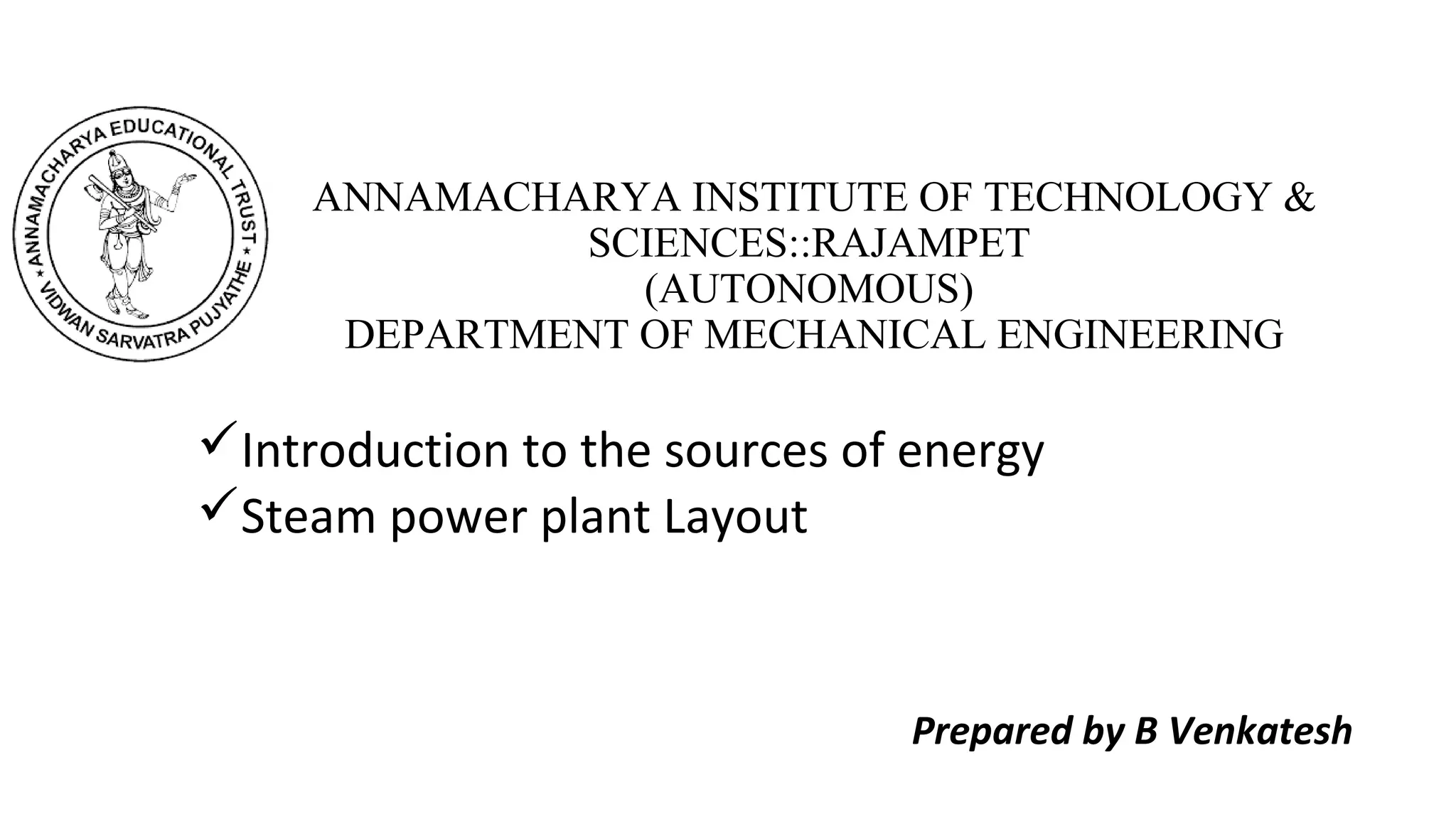power plant engineering Unit 1 | PPT