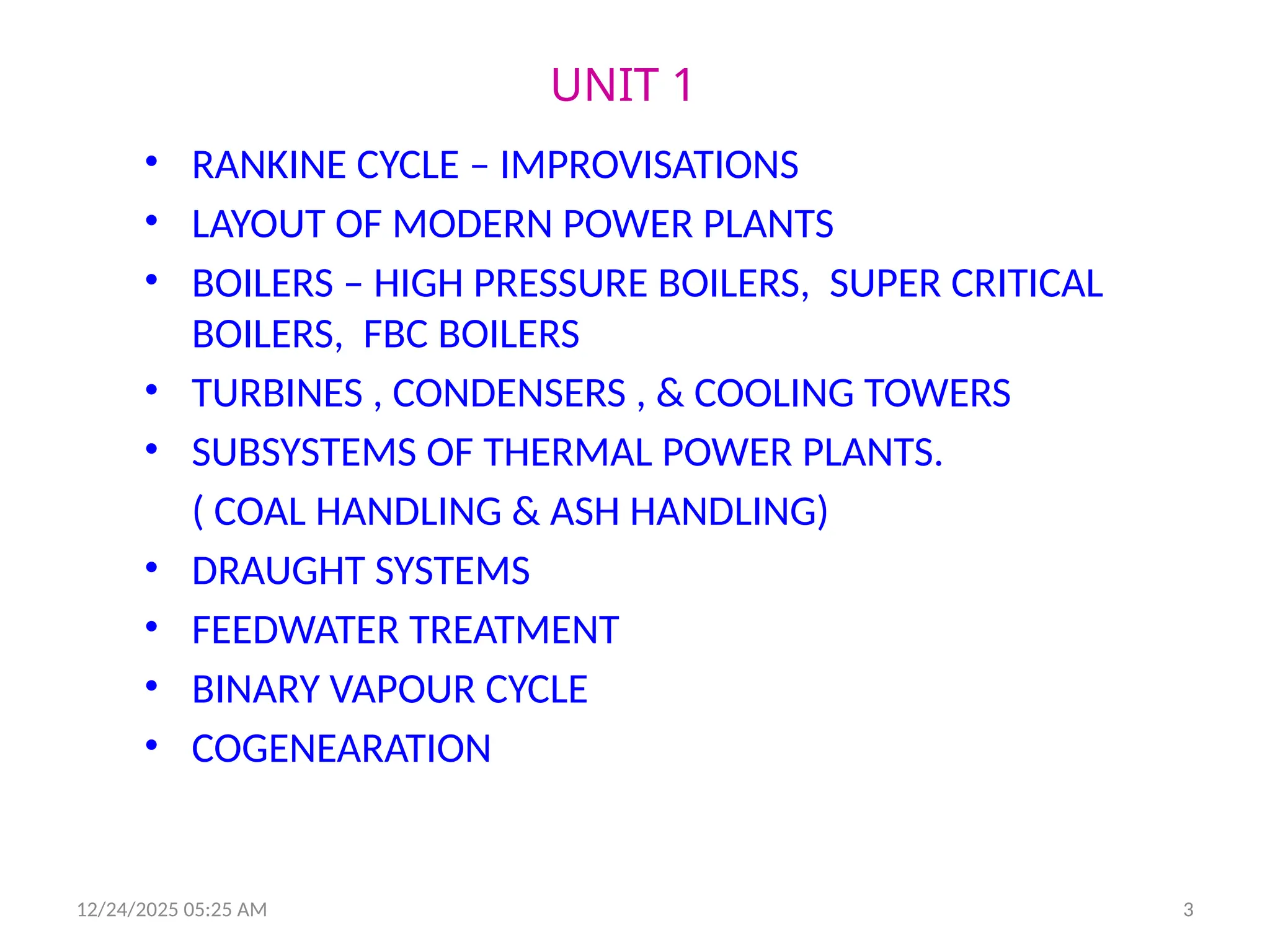 Power Plant Engineering UNIT 1........... | PPTX