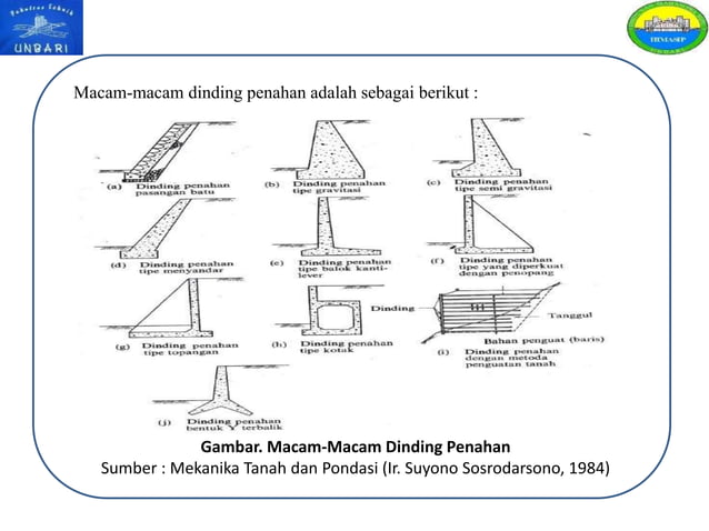 Pp evaluasi analisa retaining wall (dinding penahan tebing | PPTX