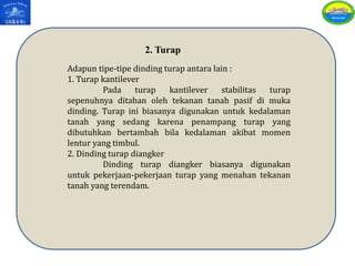 Pp evaluasi analisa retaining wall (dinding penahan tebing | PPTX