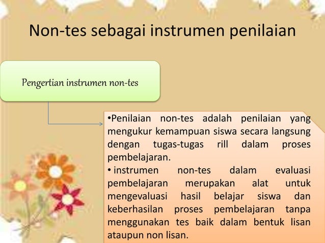 Pp evaluasi kel ii ( menyusun instrumen non tes) | PPTX